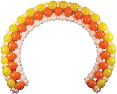 Candy Corn Arch 25 balloons vancouver JC Balloon Studio