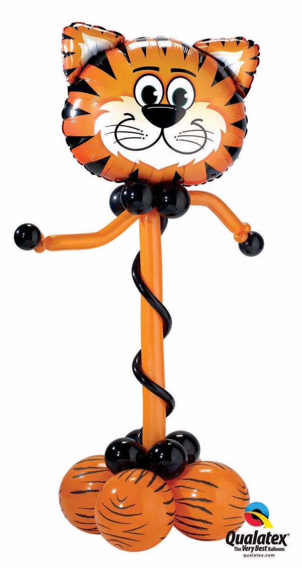 Tiger Balloon Stand Up 29 balloons vancouver JC Balloon Studio