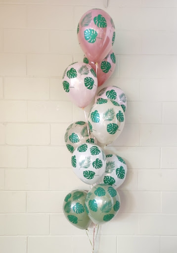 Tropical Ombre Leaf Cascade Balloon Bouquet balloons vancouver JC ...