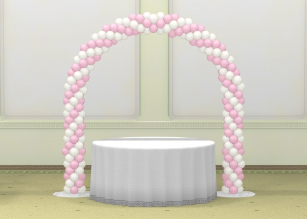 Wedding Cake Table Arch 19 balloons vancouver JC Balloon Studio