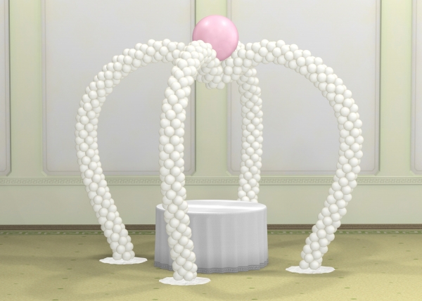 Wedding Cake Table Double Arch 82 balloons vancouver JC Balloon Studio