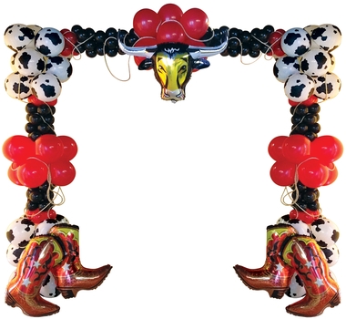 Western Deluxe Arch 17 balloons vancouver JC Balloon Studio